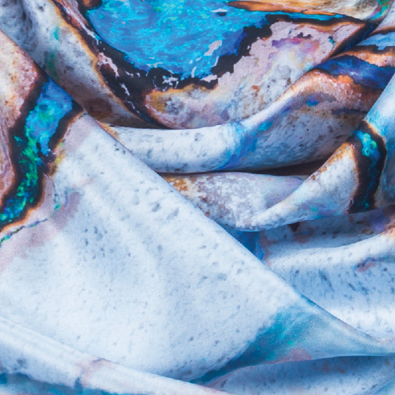 Ara 2 - Silk Scarf - Celestial Collections – Silk and Stone